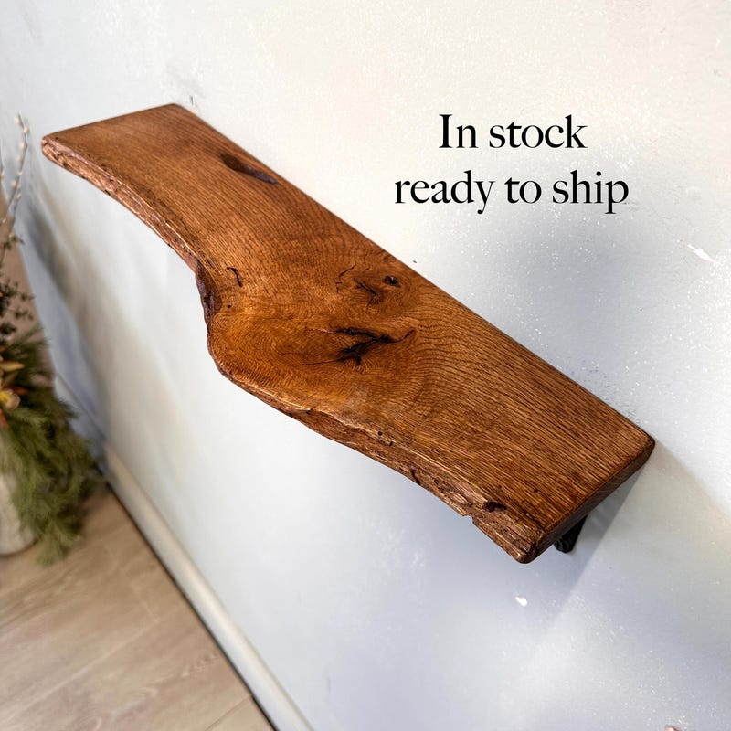 Live Edge Shelf - Etsy