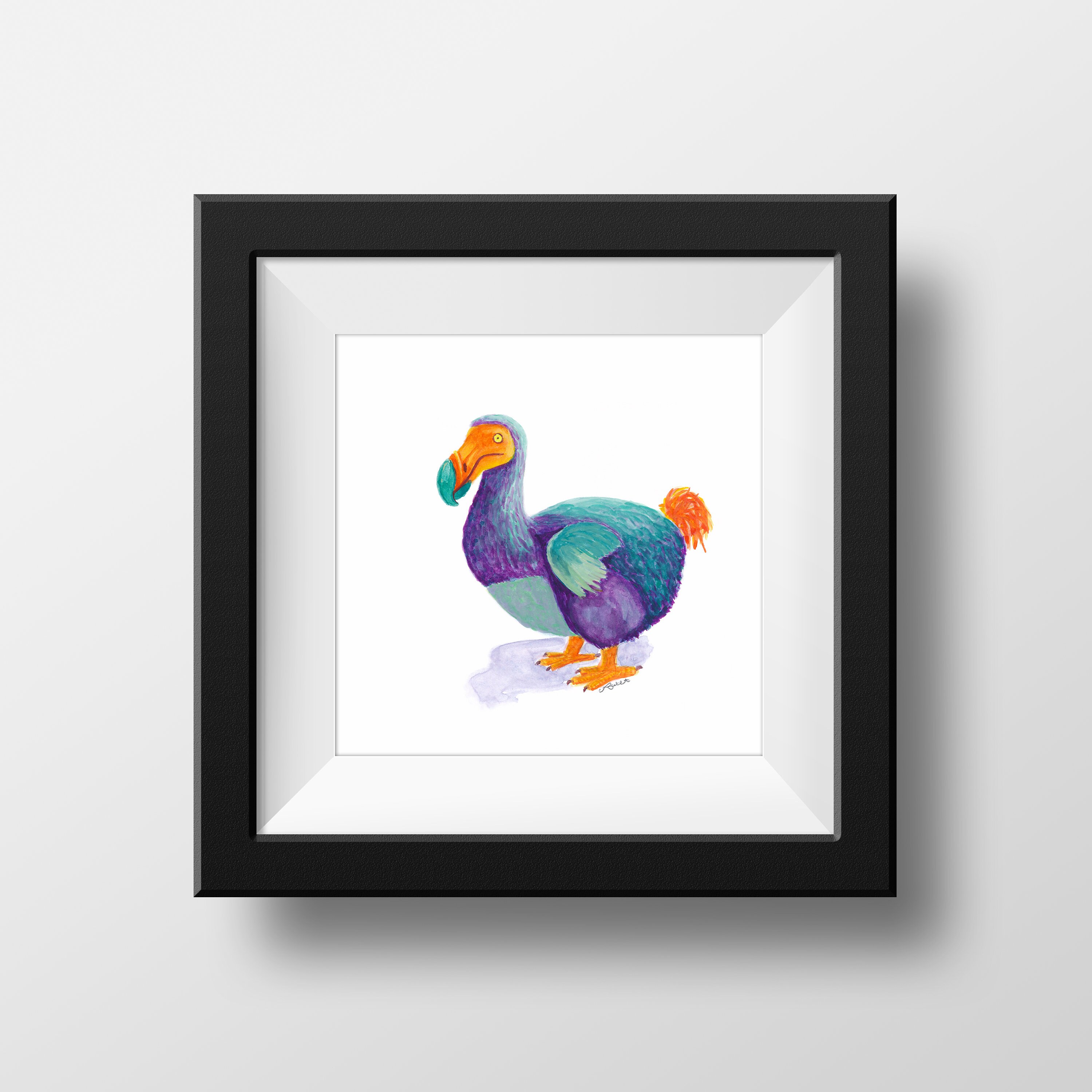 Colorful Dodo Bird Art Print: Whimsical Nursery Wall Decor - Etsy