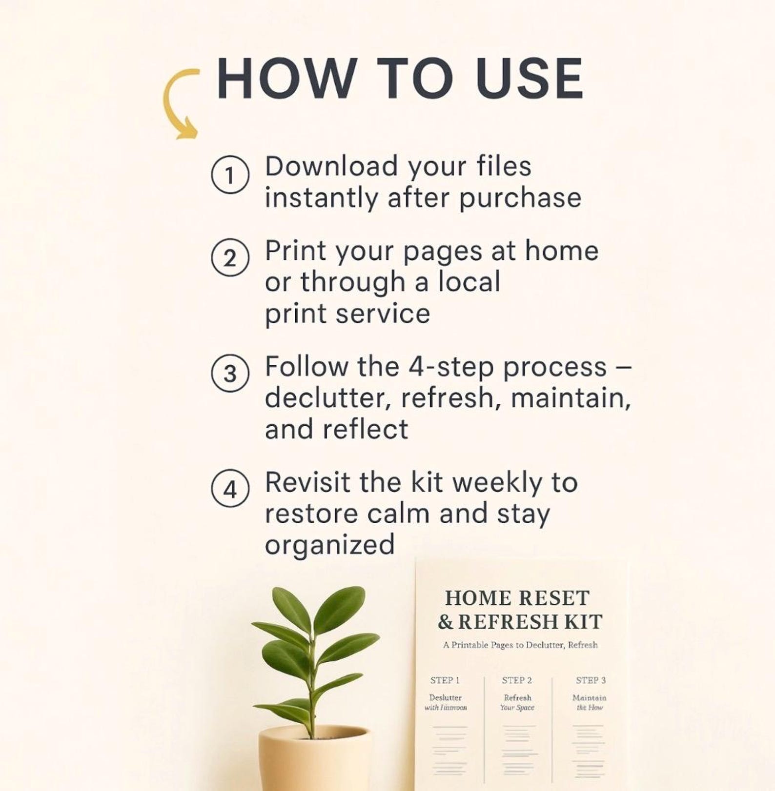 Printable Cleaning and Declutter Kit | Home Reset & Refresh Pages ...