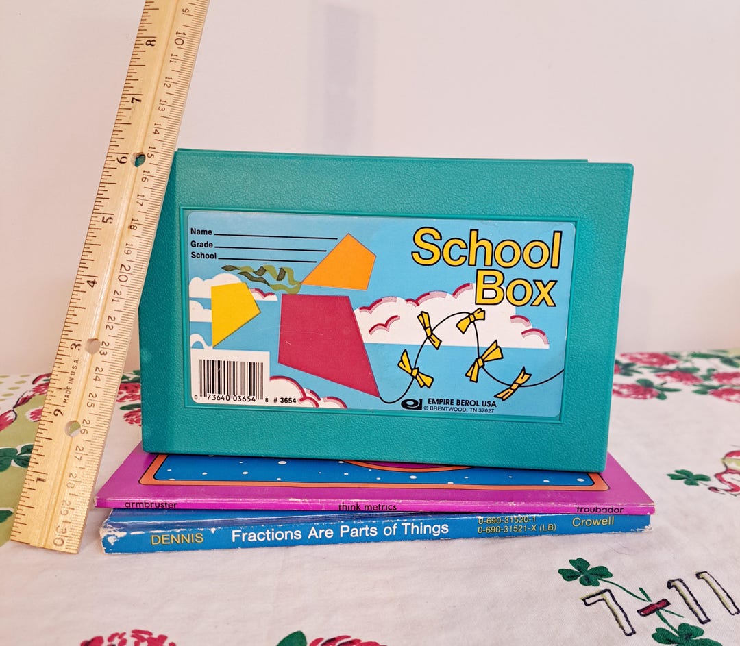 Vintage 1980s Empire Pencil School Box Office Desk Craft Storage Never ...