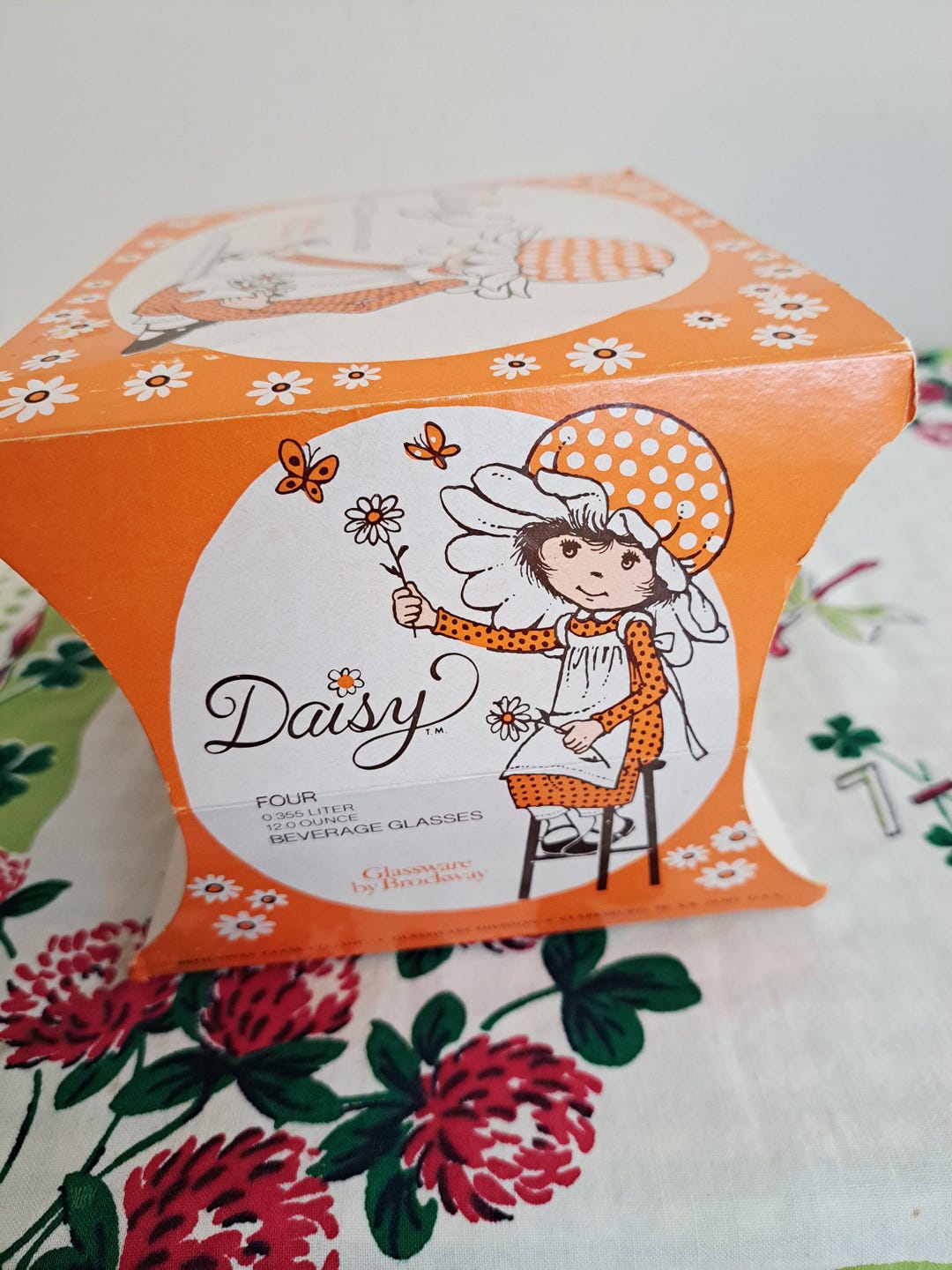 Vintage 1974 Daisy Glassware by Brockway Set of 4 Never Opened - Etsy