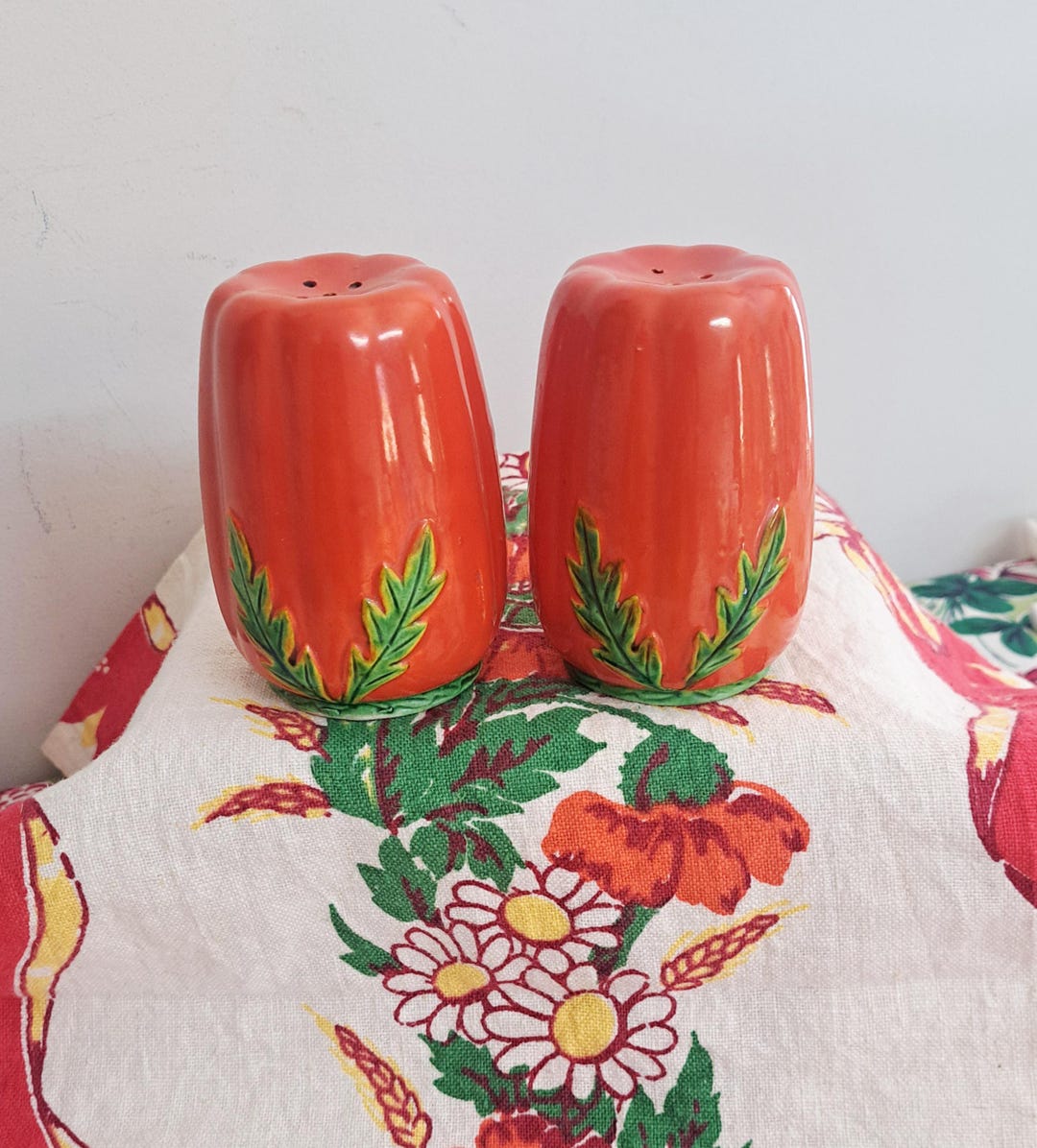 Vintage 1950s Red Bell Pepper Salt Pepper Shakers - Etsy