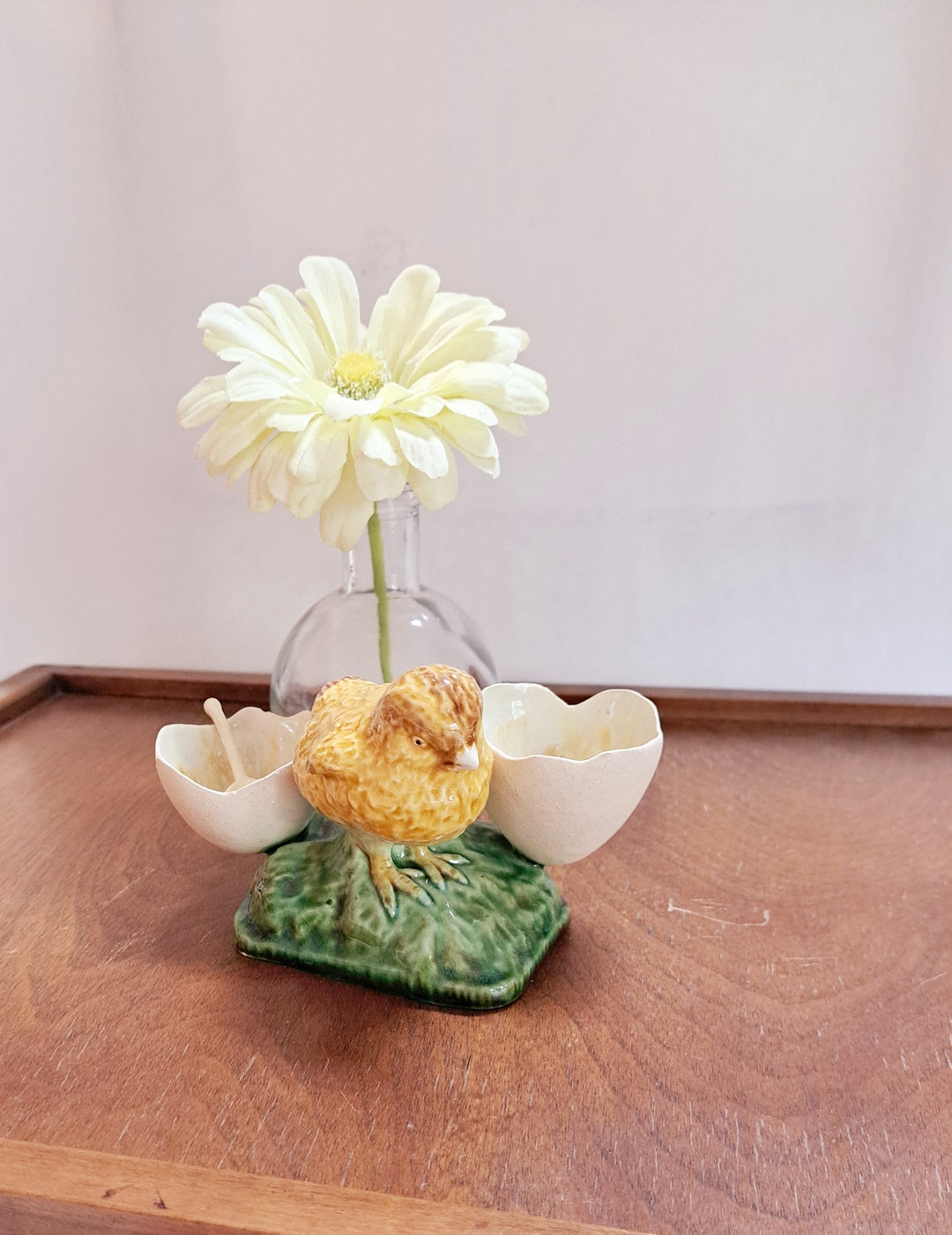 Vintage Chick Egg Cup Figurine Made in Portugal - Etsy