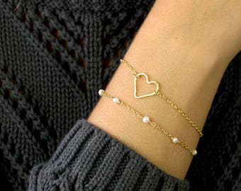 Dainty Chain Bracelet Delicate Bracelets for Women Layering | Etsy