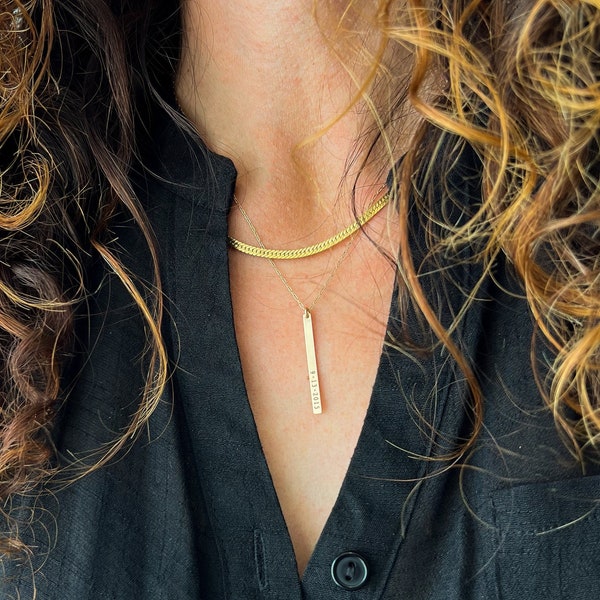 Thin Necklace - Etsy