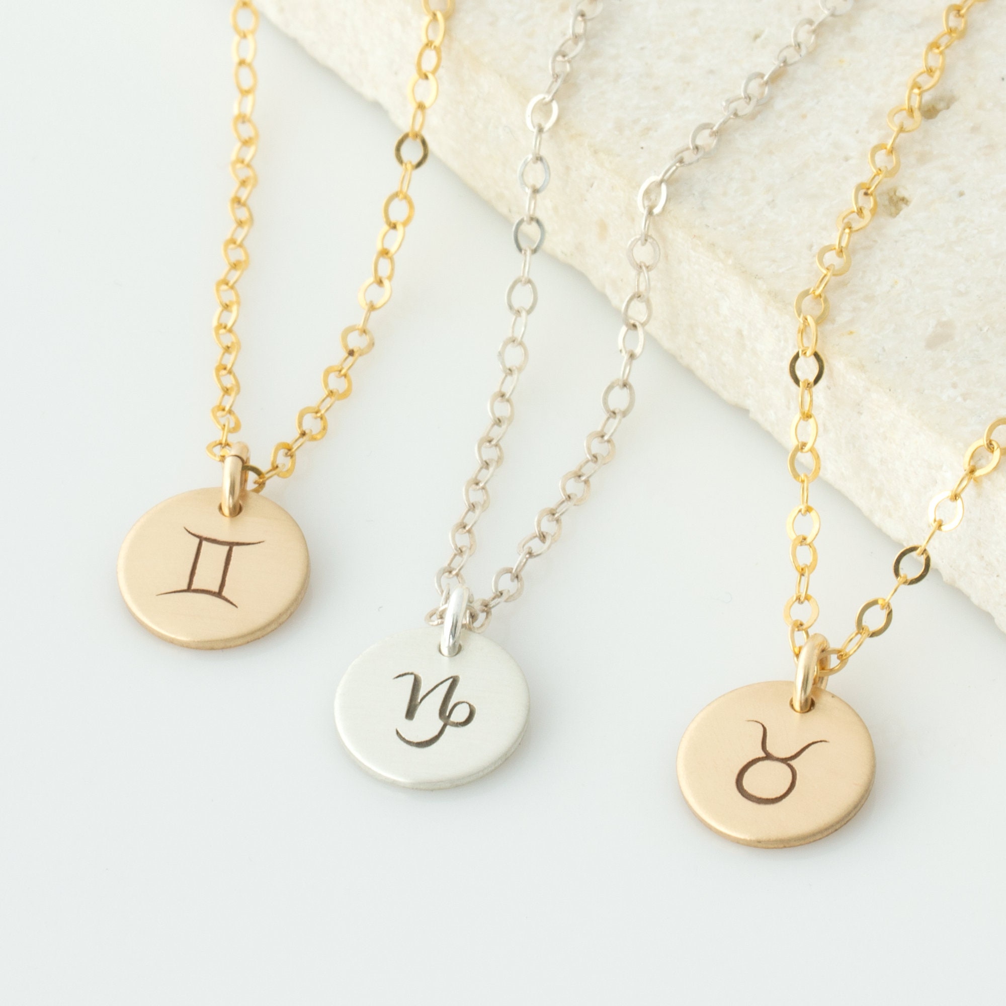 Zodiac Necklace / Astrology Necklace / Mom Necklace / - Etsy