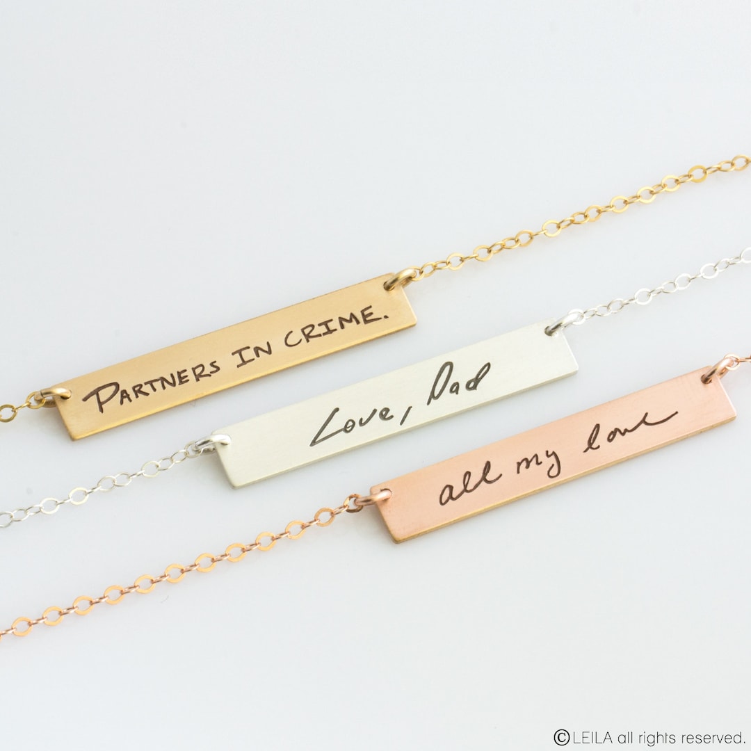 Handwriting Jewelry • Custom Signature Jewelry • Personalized ...