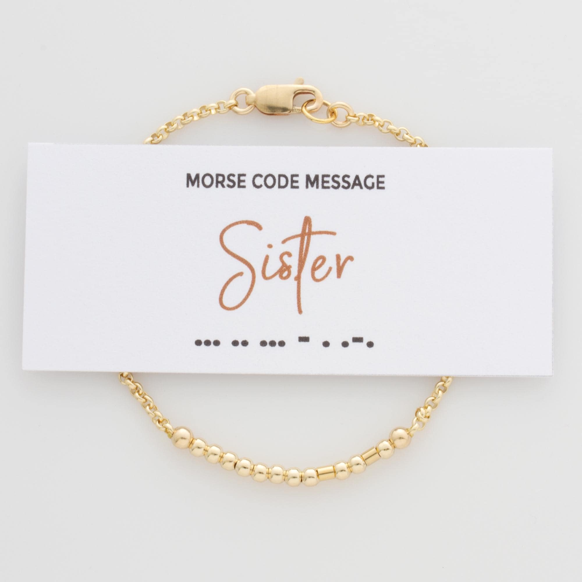 Sister - Hidden Morse Code Message Bracelet, Friendship Bracelet ...