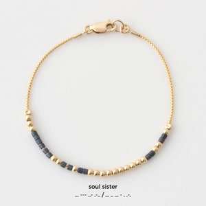 Custom Morse Code Bracelet Secret Message Bracelet Dainty - Etsy