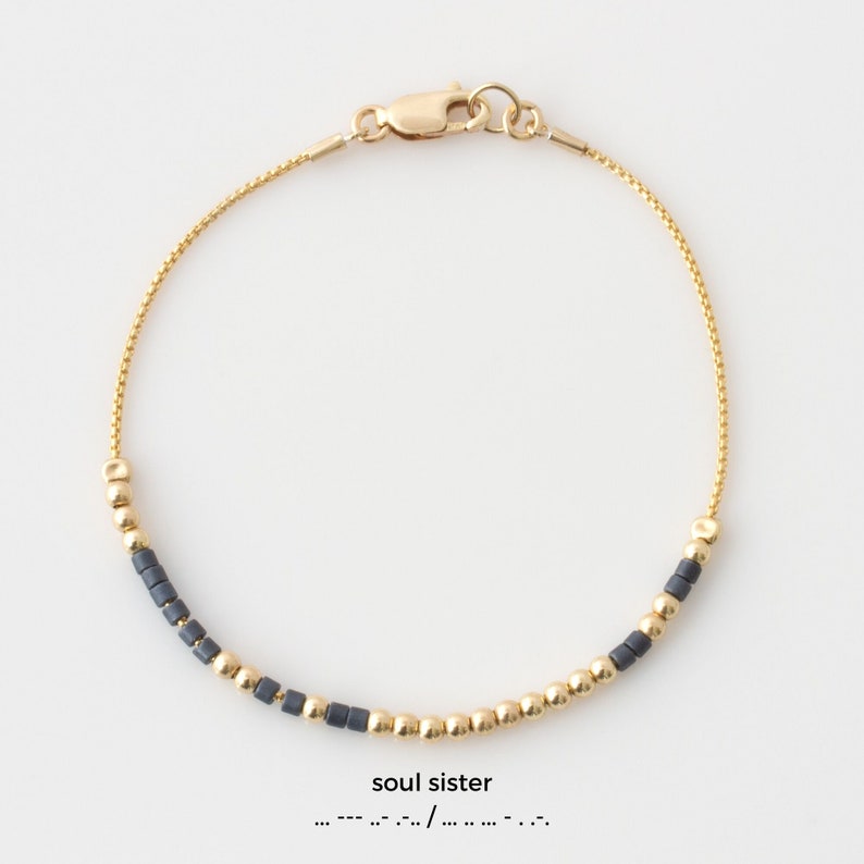 Custom Morse Code Bracelet Secret Message Bracelet Dainty - Etsy