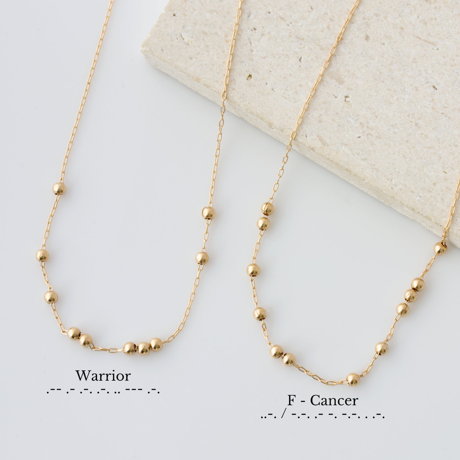 Morse Code Necklace - Floating Morse Code Necklace - Hidden Message ...