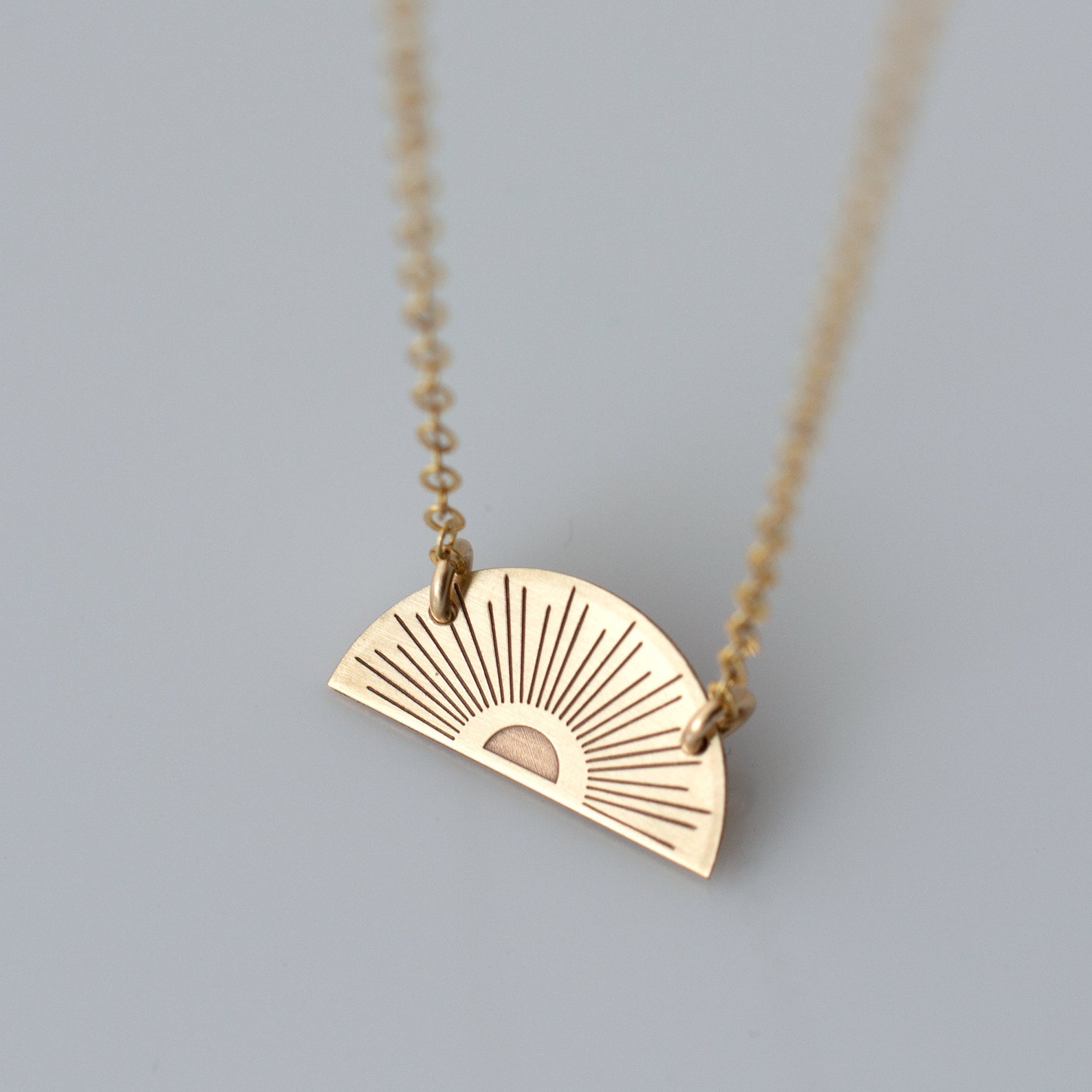 Sunrise Necklace Sunset Necklace Silver Sun Necklace Gold - Etsy