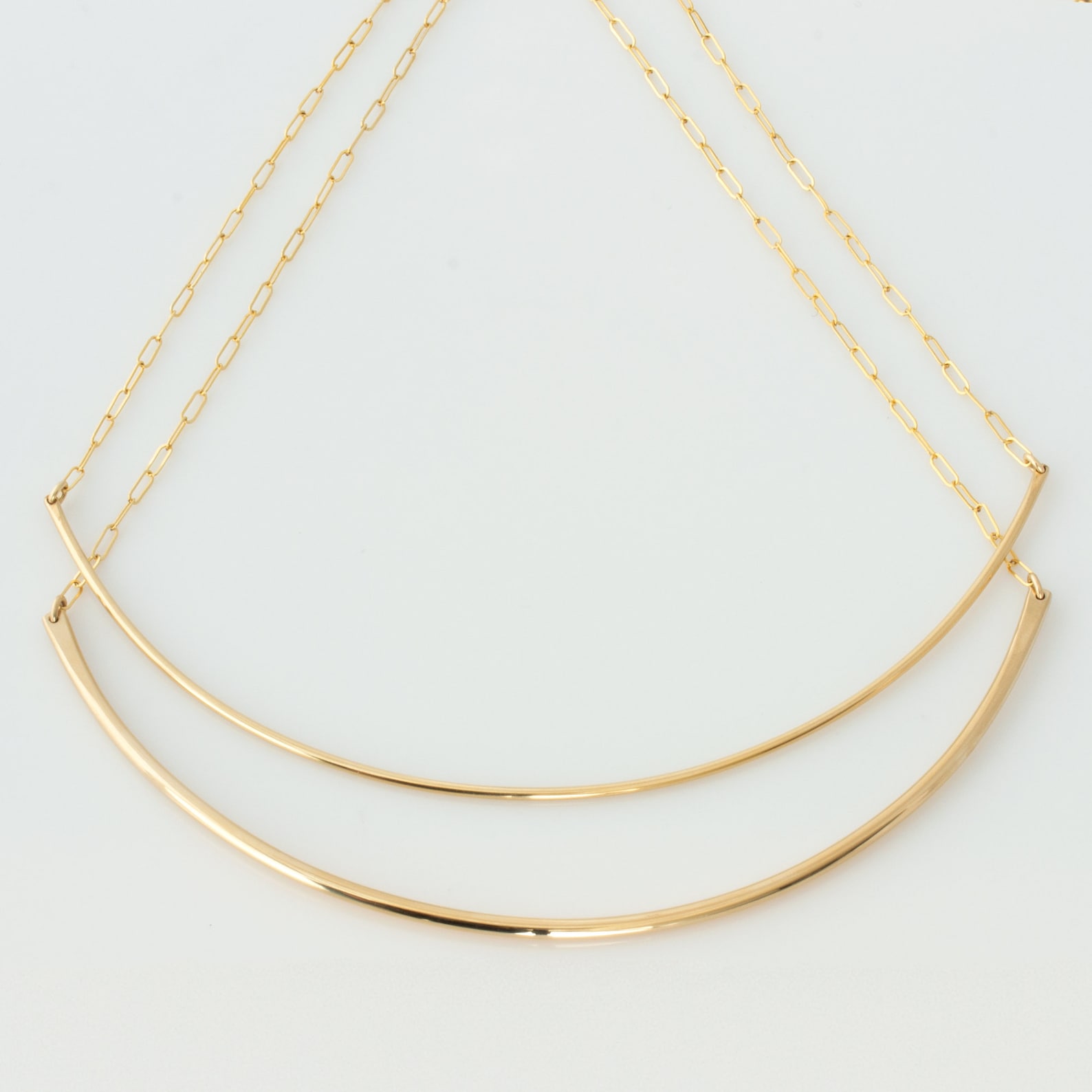 Gold Collar Necklace, Sterling Silver Cuff Necklace, 14k Gold Fill ...