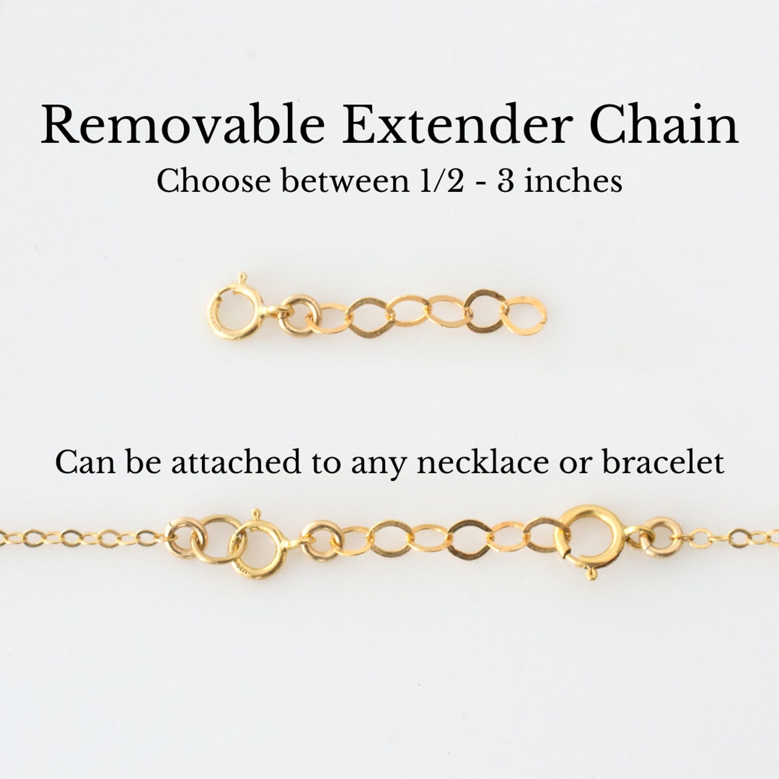 Necklace Extender Bracelet Extender Adjustable Length Chain - Etsy