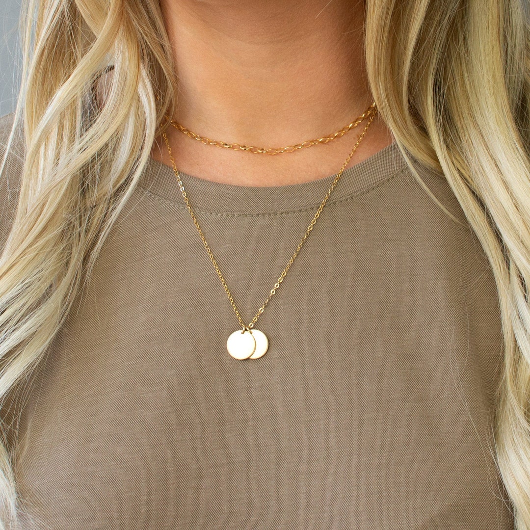 Gold Oval Link Choker Necklace, Gold Dainty Chain Choker, Boho Choker ...