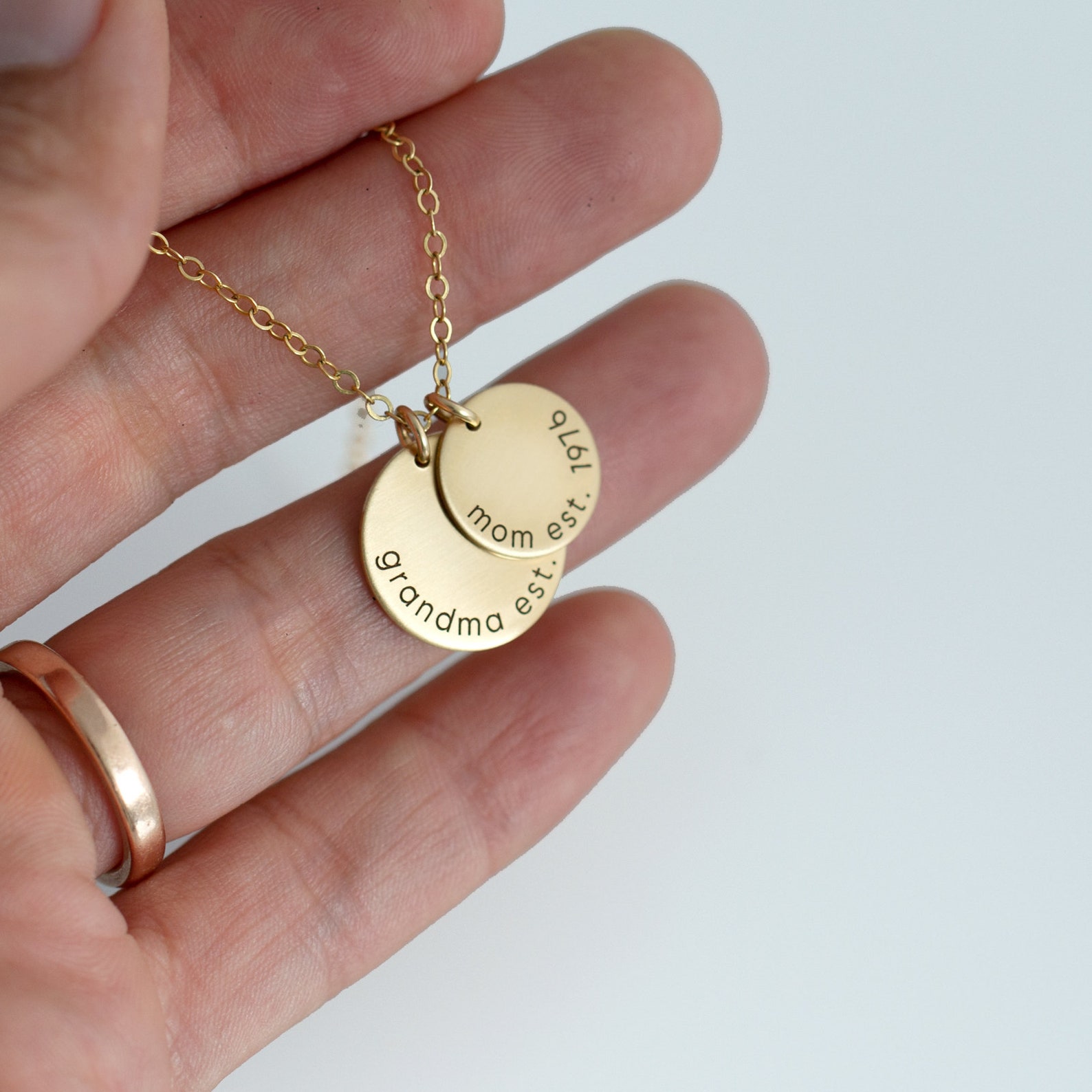 Grandma Necklace, Mother Daughter Necklace, Pregnancy Announcement ...