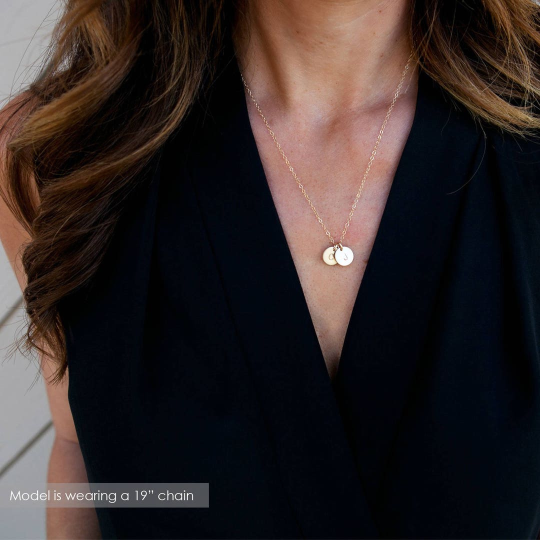 Mini Initial Necklace, Dainty Initial Necklace,small Letter Necklace ...