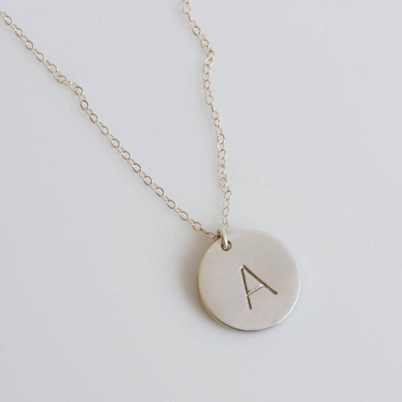 Personalized Gold Initial Necklace/ Delicate Initial Necklace/ | Etsy