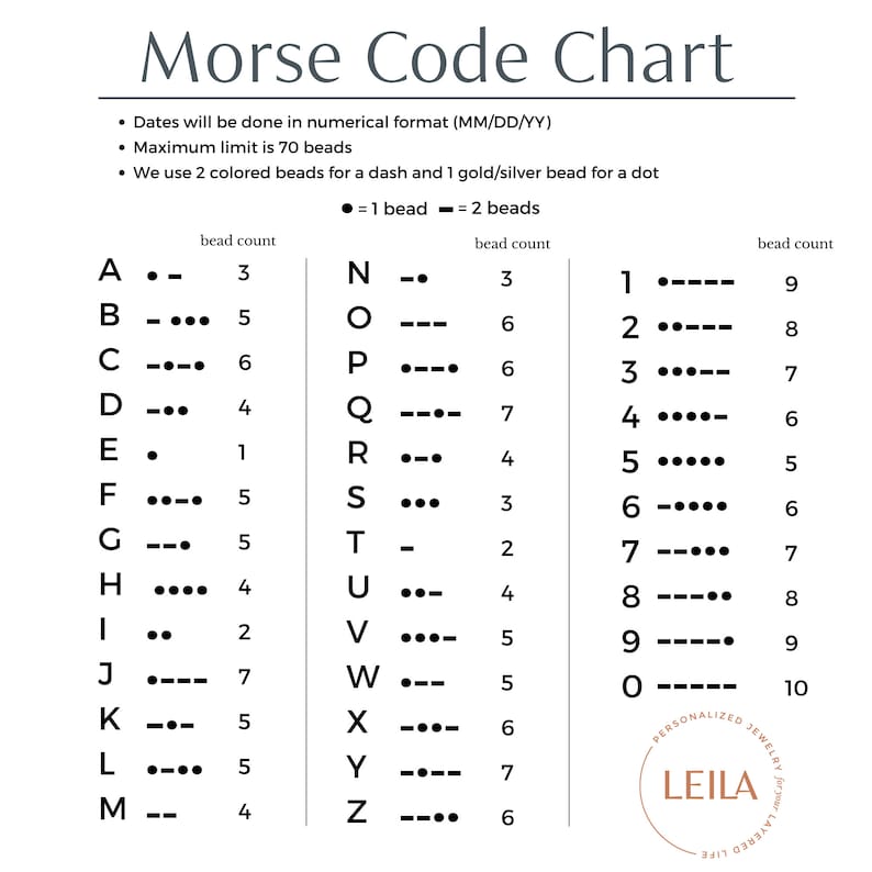Hidden Message Morse Code Bracelet Personalized Morse Code - Etsy