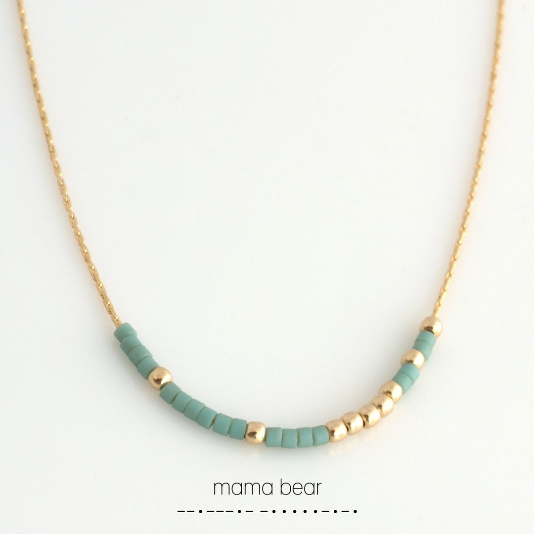 Secret Message Necklace, Gold Custom Message Jewelry, Secret Message ...