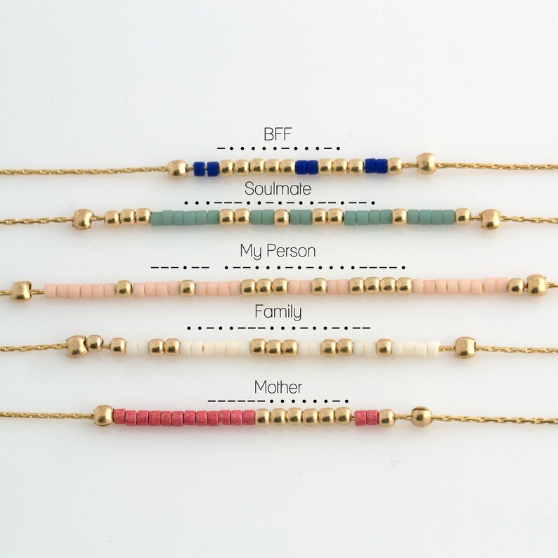 Hidden Message Morse Code Bracelet Personalized Morse Code - Etsy