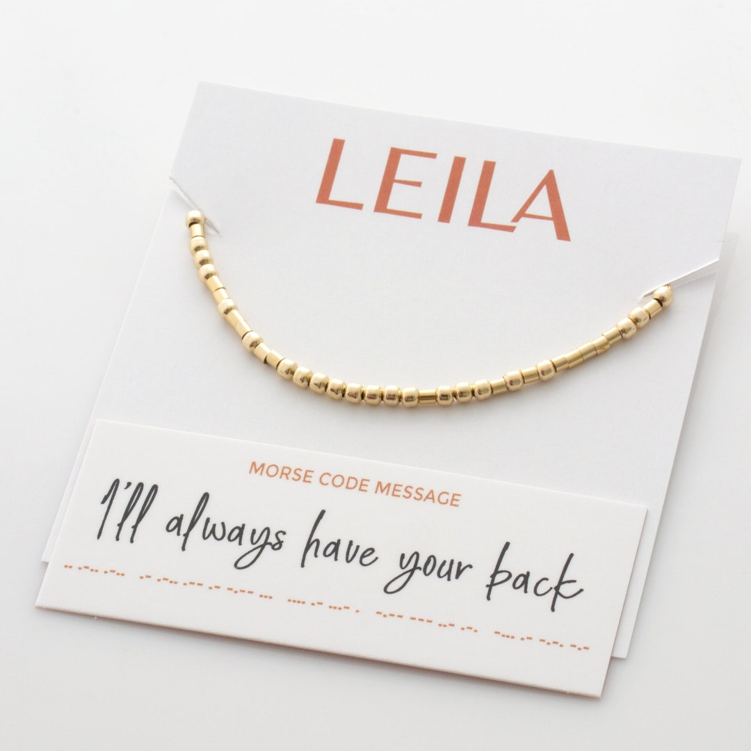 I'll Always Have Your Back - Hidden Morse Code Message Bracelet, Best ...
