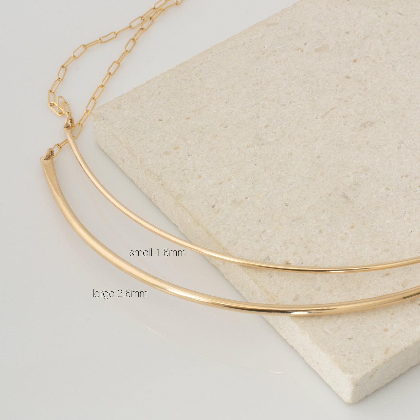 Gold Collar Necklace, Sterling Silver Cuff Necklace, 14k Gold Fill ...
