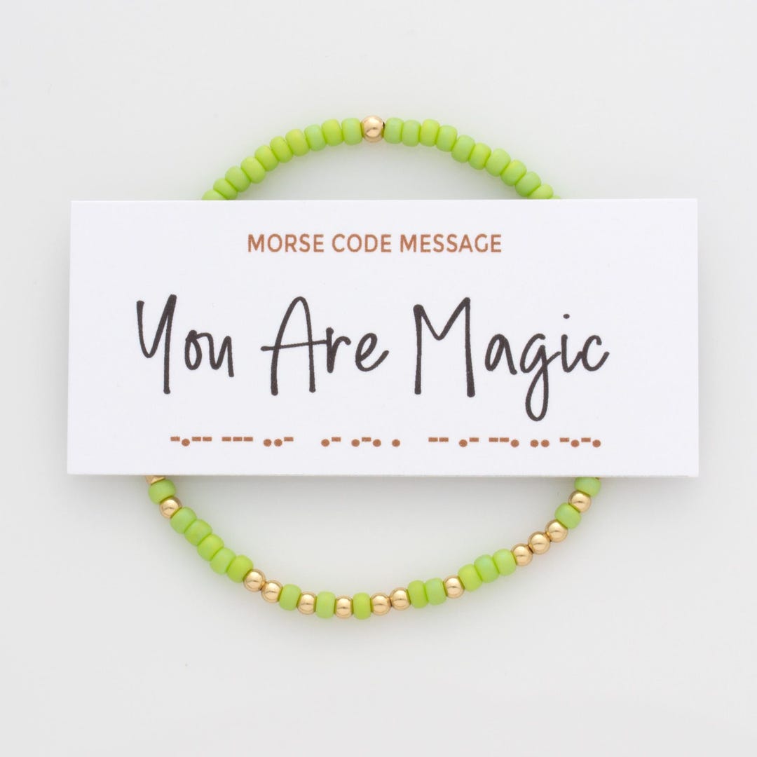 You Are Magic Morse Code Bracelet • Best Friend Gift • Friendship ...