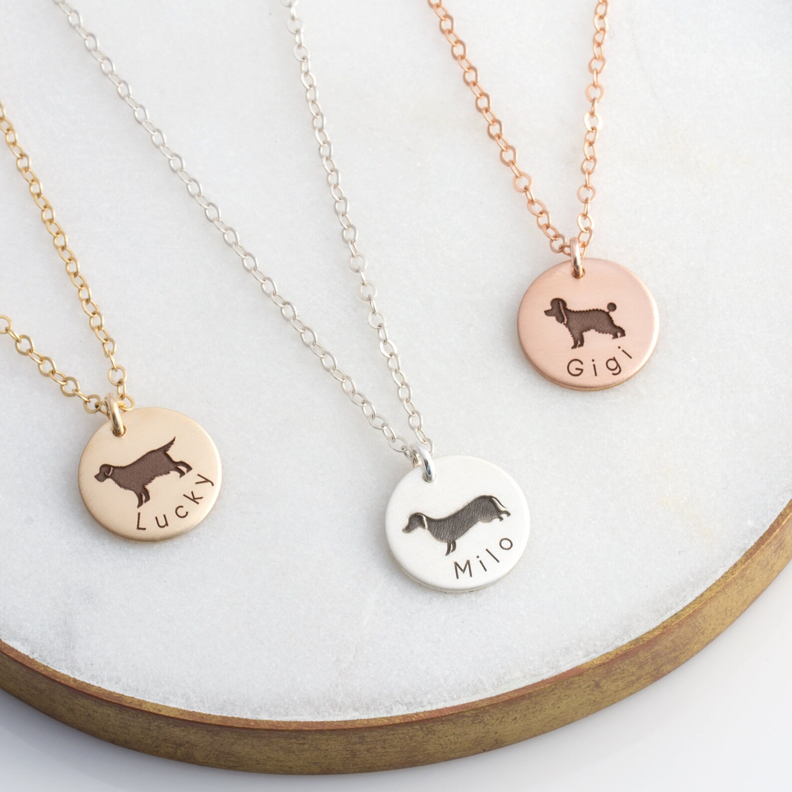 Pet Necklace Dog Necklace Personalized Dog Necklace Dog Mom - Etsy