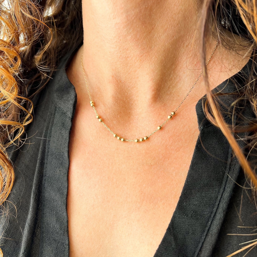 Morse Code Necklace - Floating Morse Code Necklace - Hidden Message ...