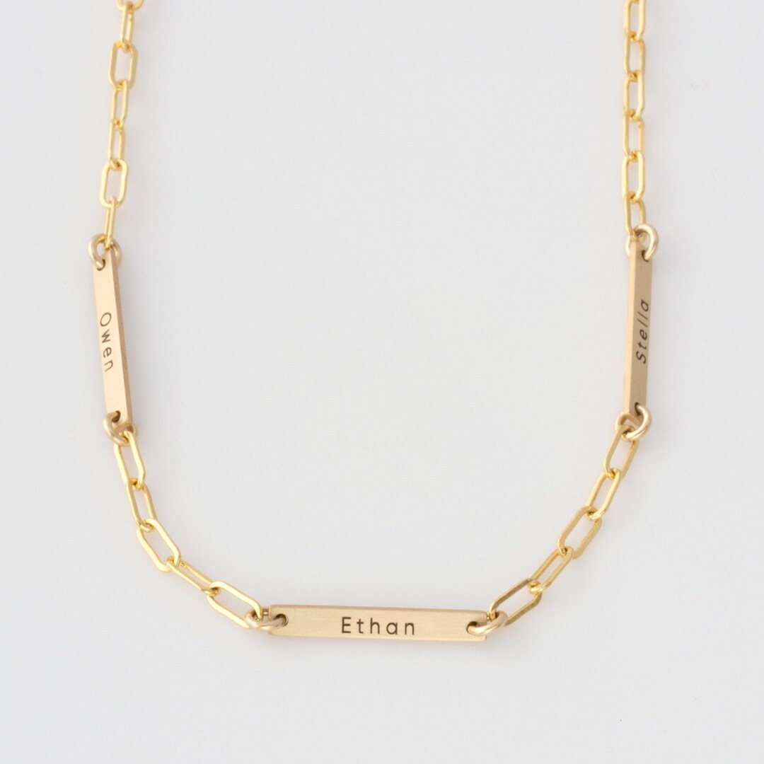 Delicate Paperclip Chain • Personalized Paperclip Necklace • Ultra ...