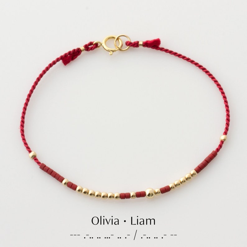 Personalized Morse Code Bracelet, Custom Morse Code Bracelet ...