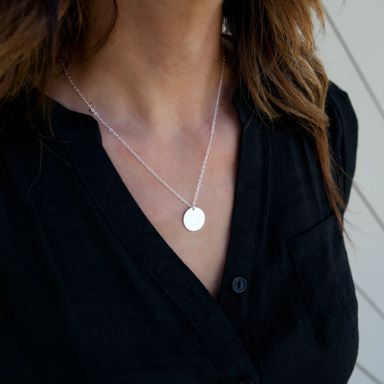 Coordinates Circle Necklace, Latitude Longitude Jewelry, GPS Location ...