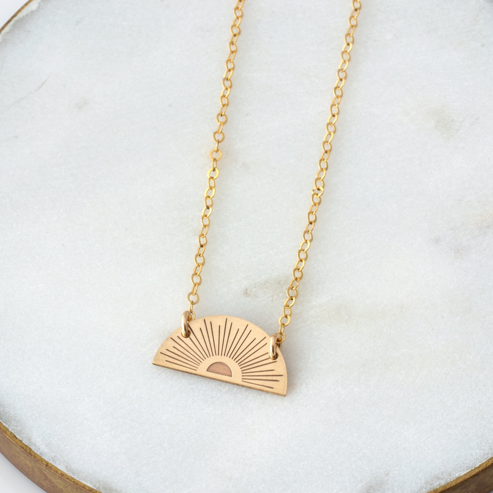 Sunrise Necklace Sunset Necklace Silver Sun Necklace Gold - Etsy