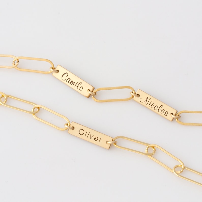 Custom Paperclip Bracelet Paperclip Chain Extra Large - Etsy