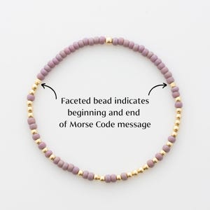 Let Them Morse Code Bracelet by LEILA Jewelry Shop, Beaded Stretch ...
