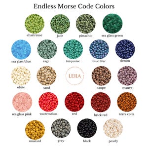 Let Them Morse Code Bracelet by LEILA Jewelry Shop, Beaded Stretch ...