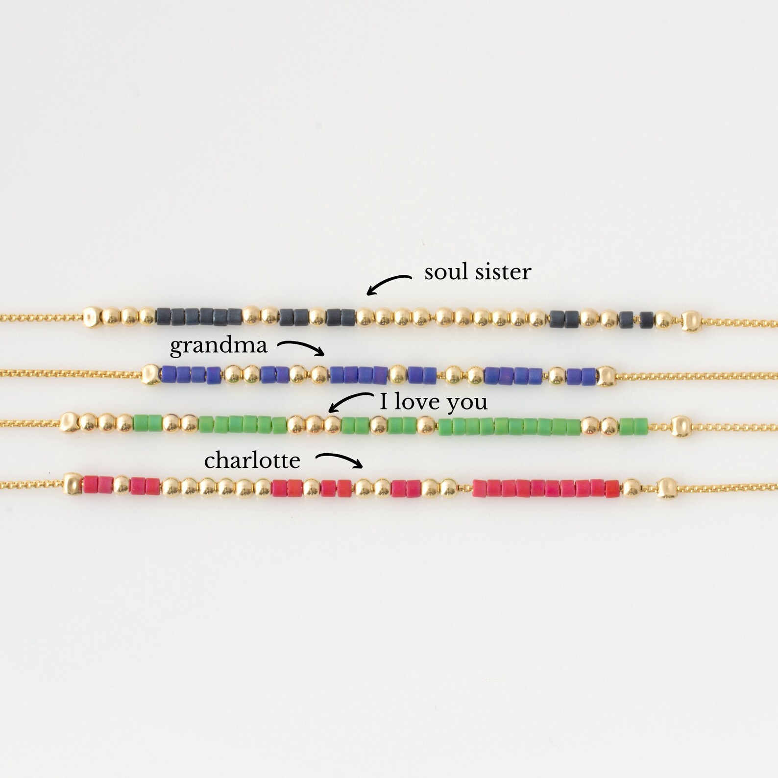 Personalized Morse Code Bracelet Hidden Message Morse Code - Etsy