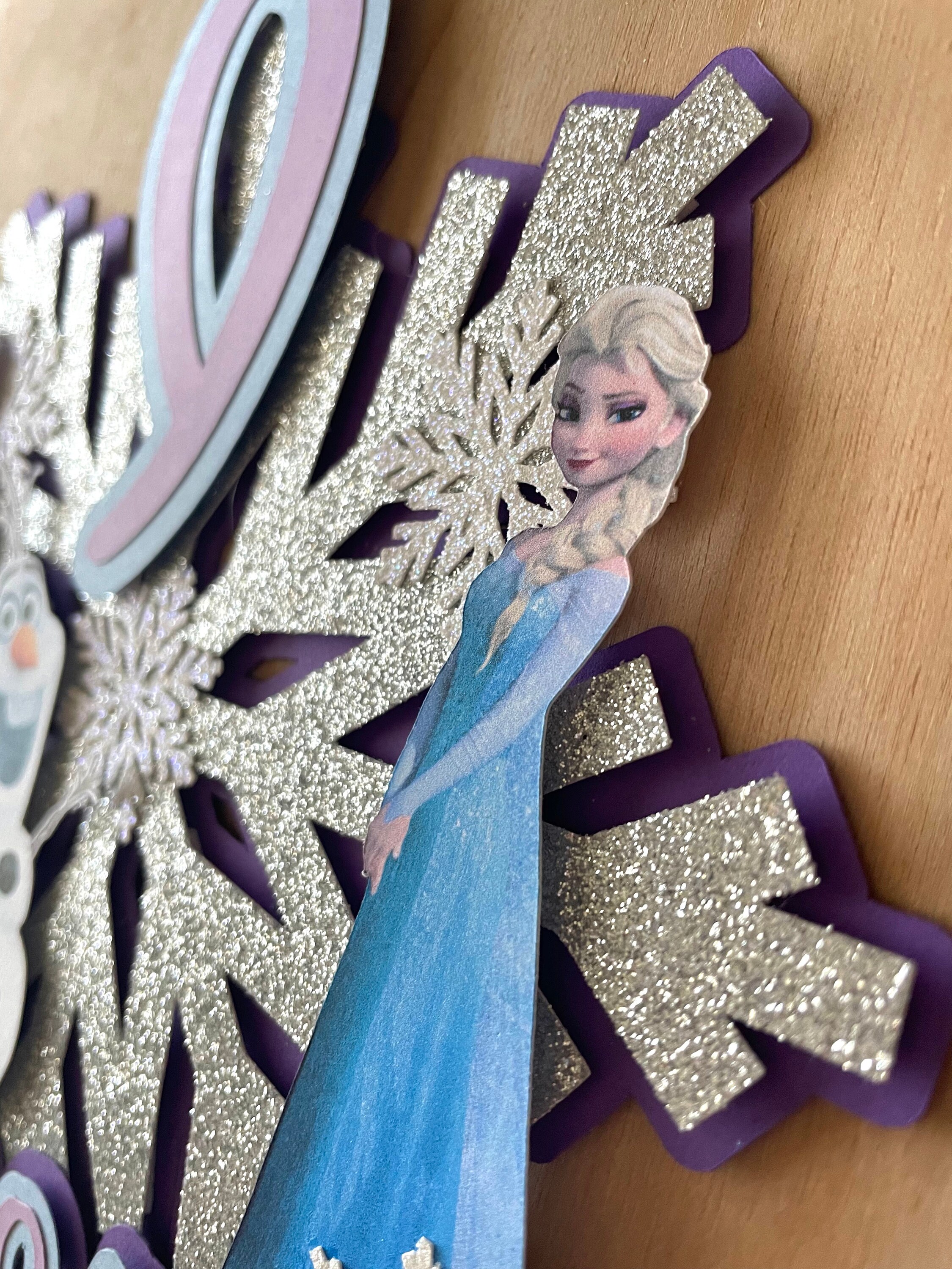 Frozen Theme Birthday Decor Frozen Cake Topper Frozen - Etsy