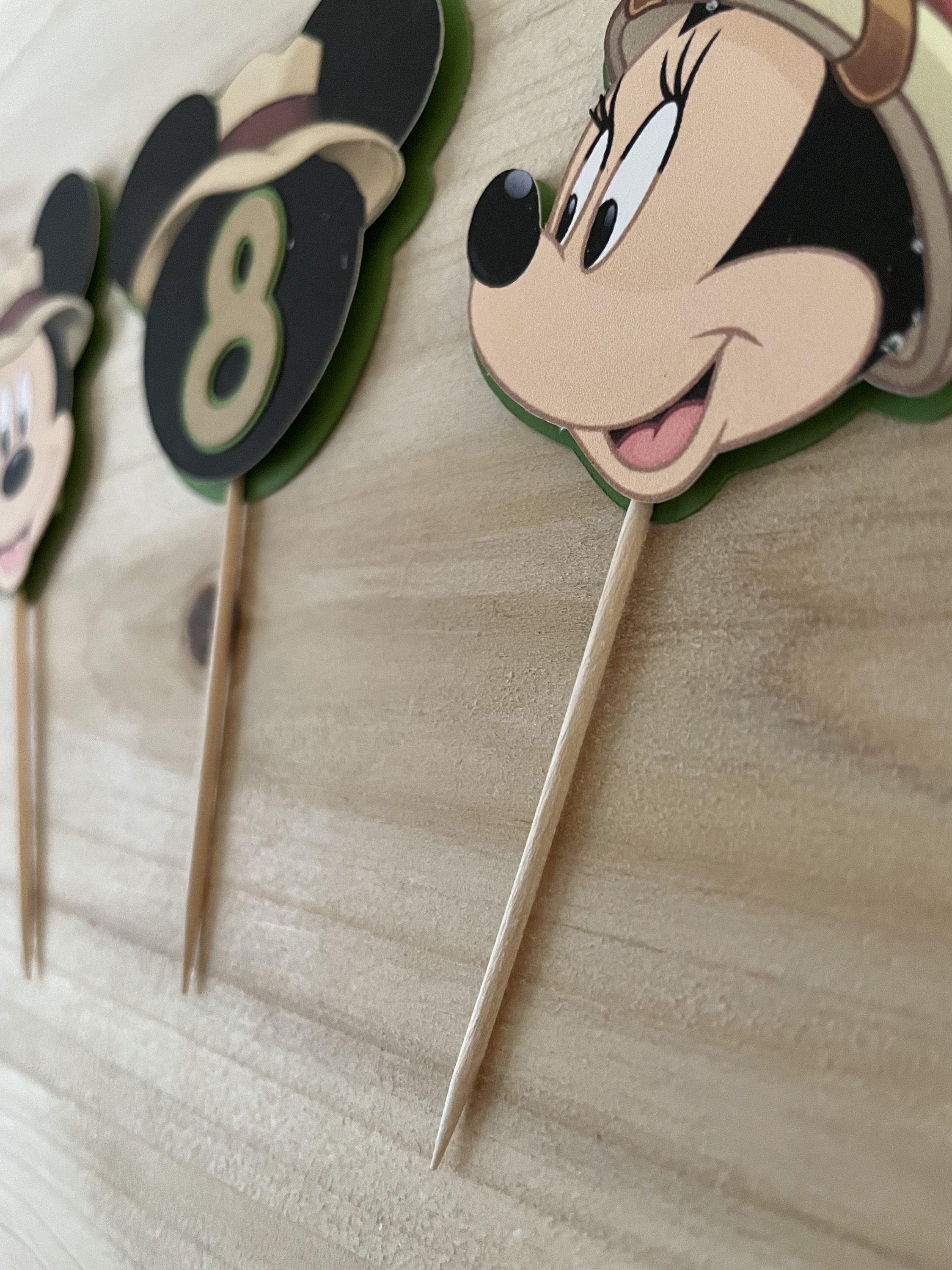 Mickey Safari Cupcake Toppers, Safari Birthday Party, Birthday Party ...