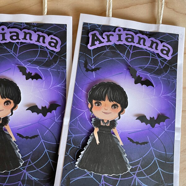 Wednesday Addams Party Bags - Etsy
