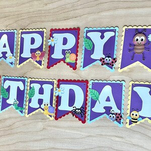 Cute Bug Birthday Theme, Bug Theme Party Decor, Bugs Birthday Banner ...
