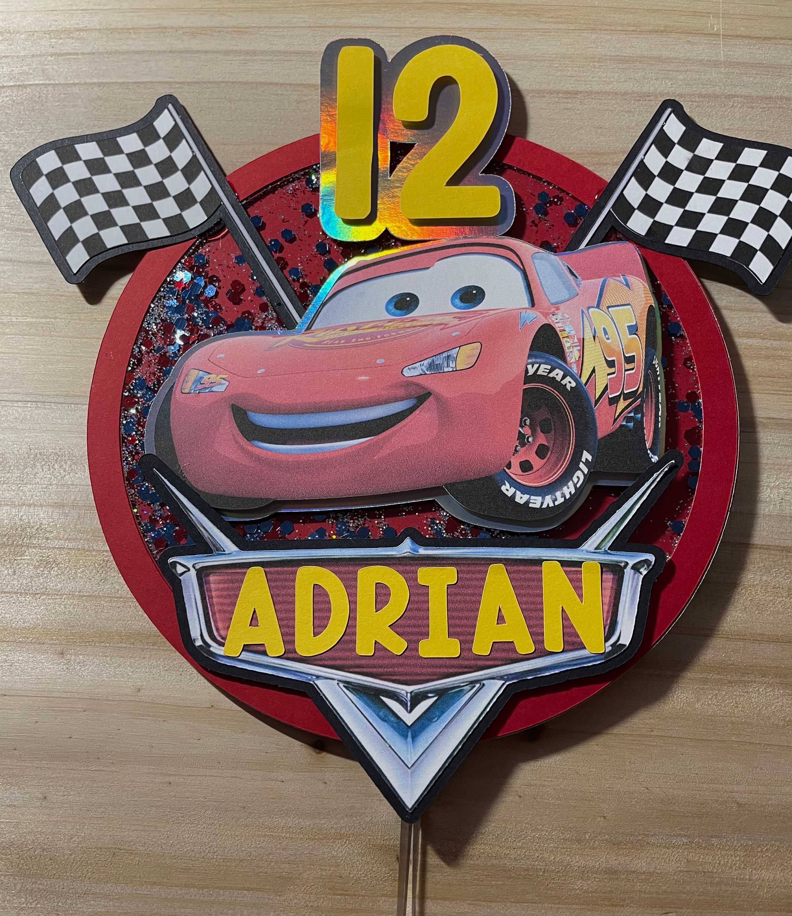 Cars Shaker Cake Topper Disney Cars Cake Topper Disney Cake - Etsy