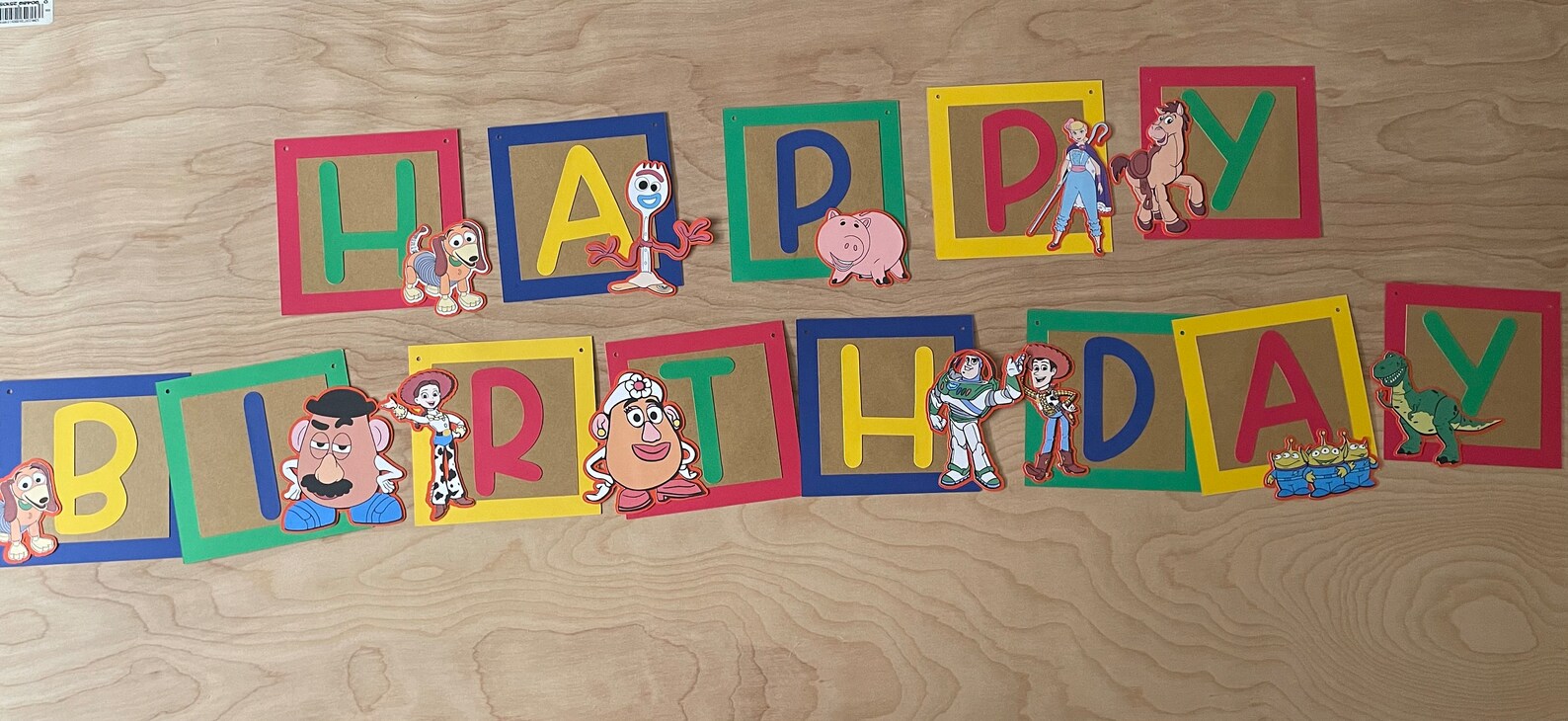Birthday Banner, Toy Story Birthday Banner, Photo Prop, Birthday Decor ...