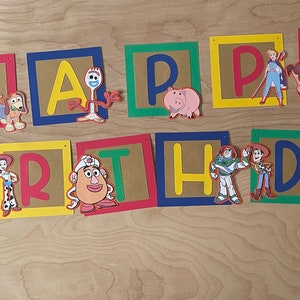 Birthday Banner, Toy Story Birthday Banner, Photo Prop, Birthday Decor ...