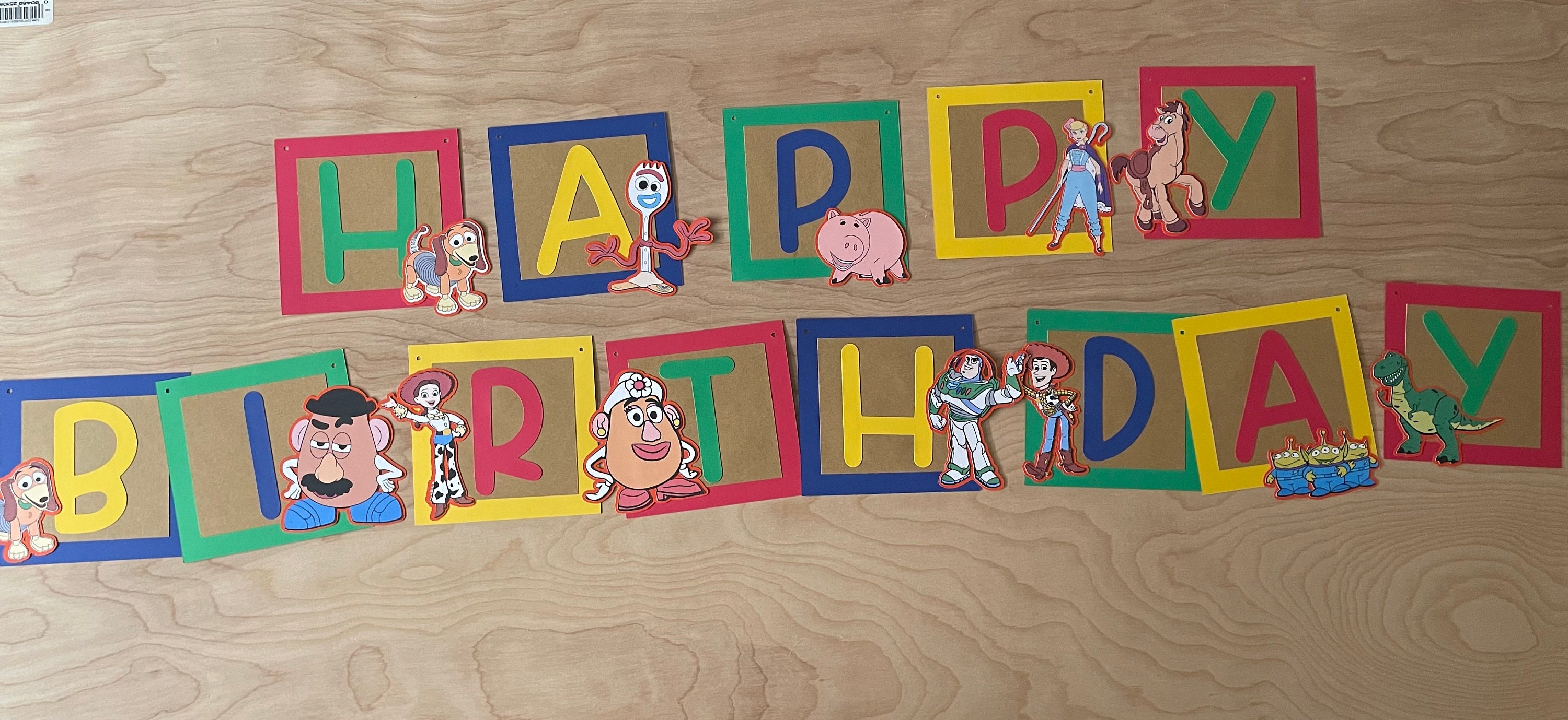 Birthday Banner, Toy Story Birthday Banner, Photo Prop, Birthday Decor ...