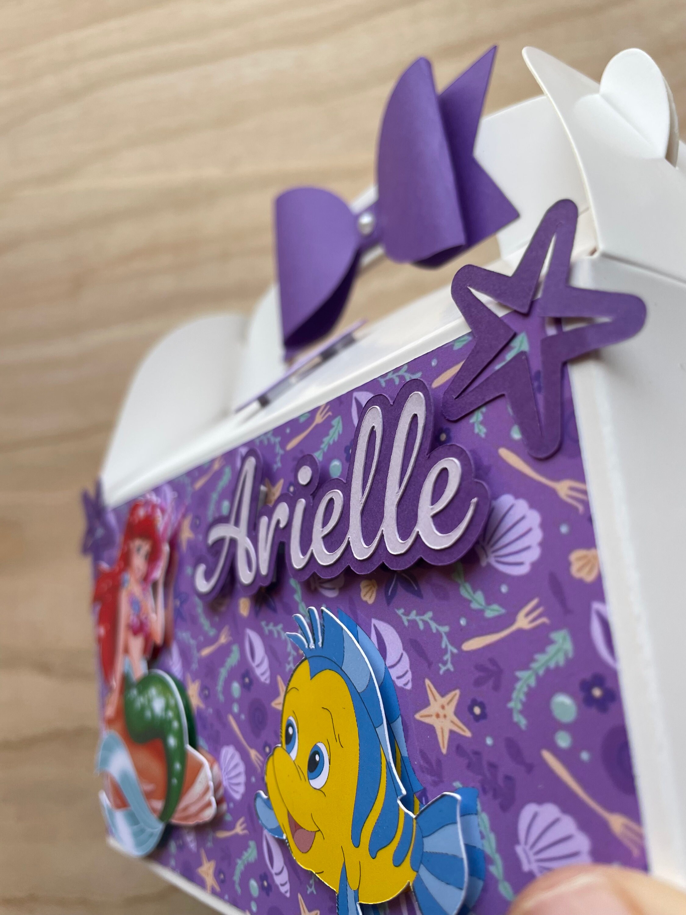 Little Mermaid Gable Boxes, Little Mermaid Party, Treat Boxes, Mermaid ...