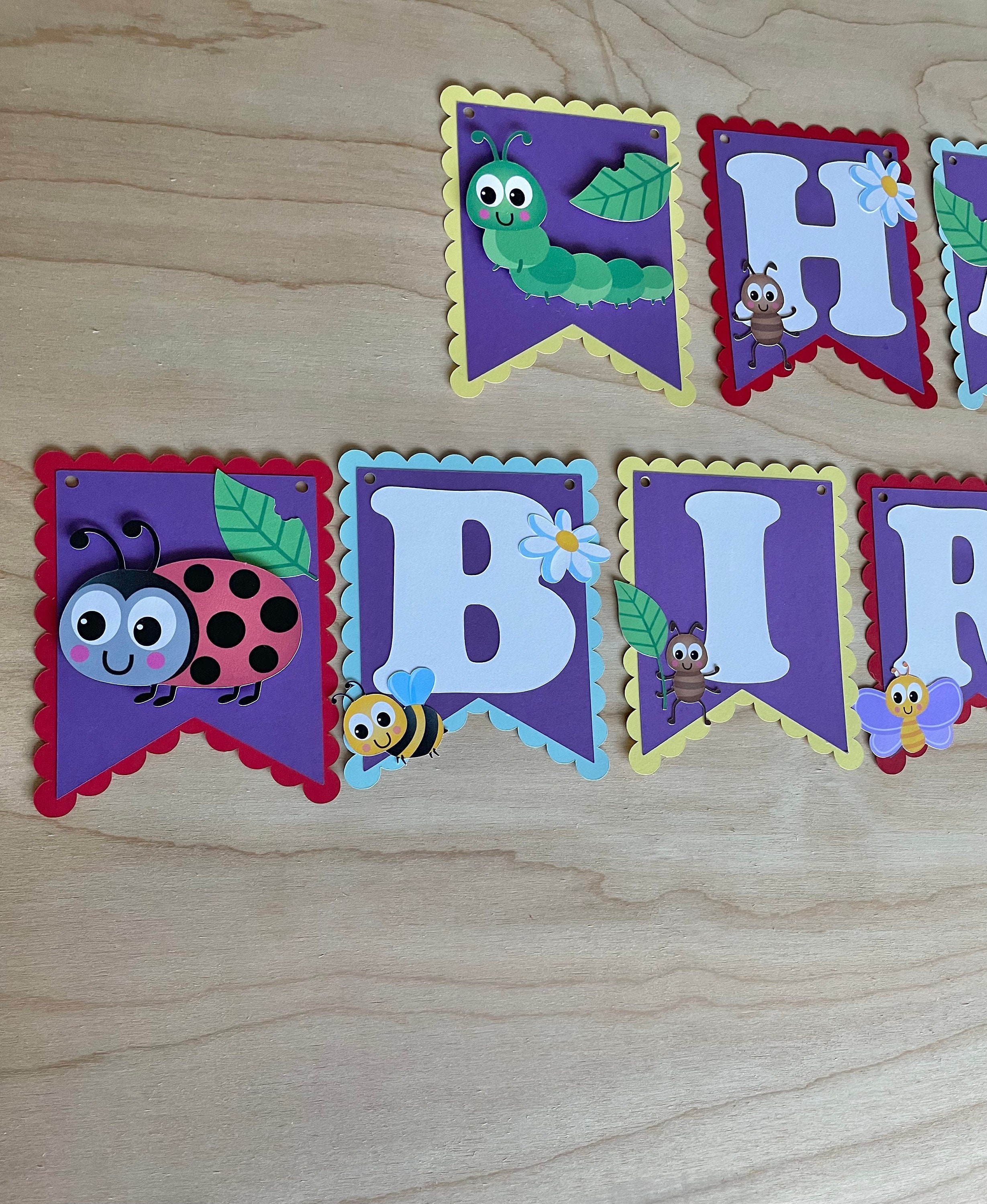 Cute Bug Birthday Theme, Bug Theme Party Decor, Bugs Birthday Banner ...