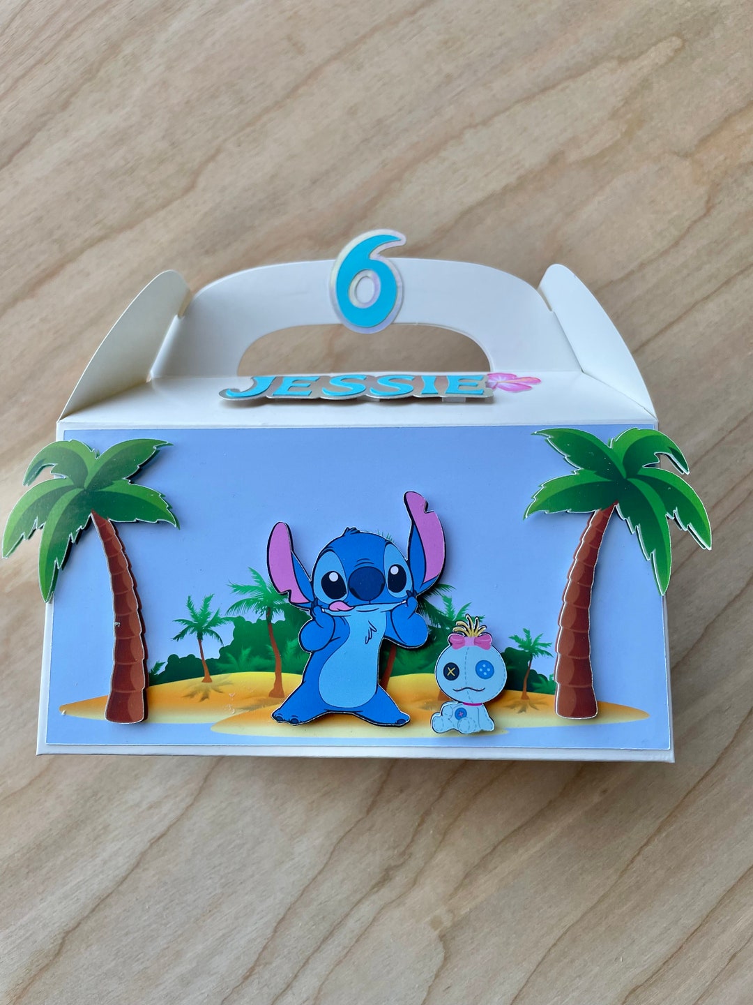 Stitch Treat Boxes, Stitch Gable Boxes, Stitch Party Decor, Stitch ...