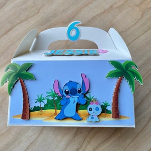 Stitch Treat Boxes, Stitch Gable Boxes, Stitch Party Decor, Stitch ...
